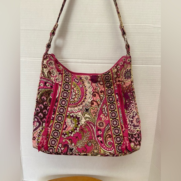 Vera Bradley | Bags | Vera Bradley Pink Paisley Hobo Bag | Poshmark